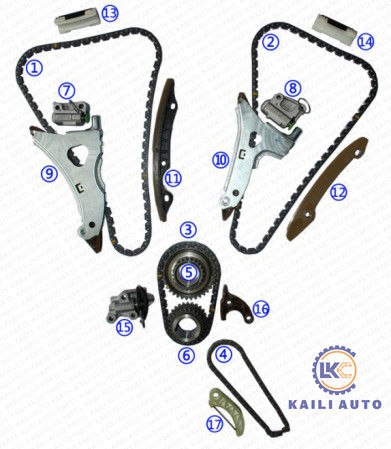 Timing chain kit for BENZ GL450 E400 C350 ML350 C300 GLK350 Engine M276 ...