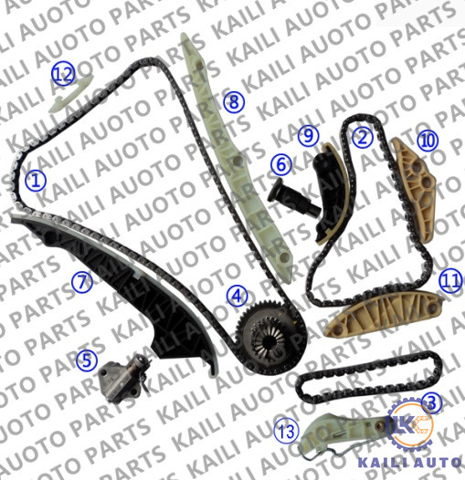 1.8T 2.0TFSI Timing Chain Kit For AUDI A4 A5 A6 Q5 VW Golf Skoda ...